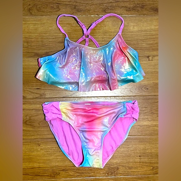 Justice | Swim | Justice Shimmery Tankini Swimwear Girls 2 | Poshmark